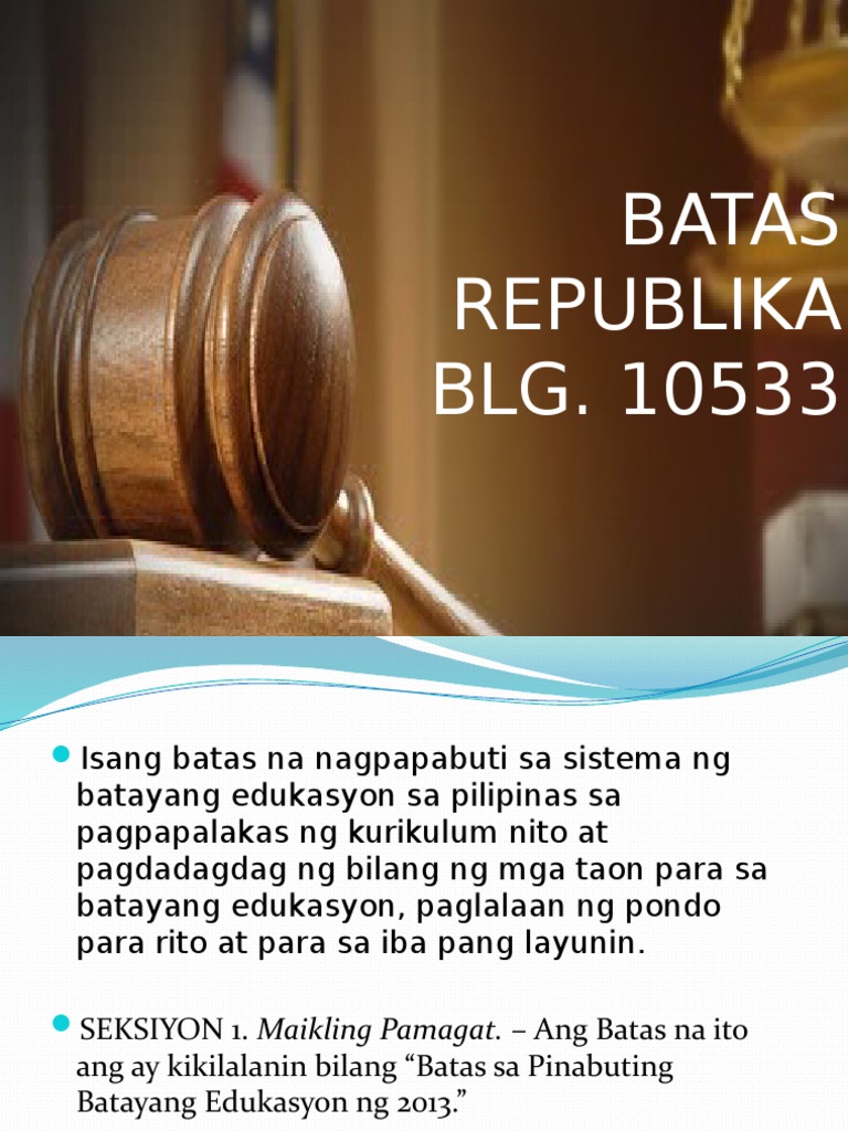 Batas Republika BLG. 10533