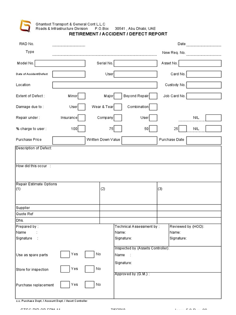 Report Defective Equipment Abu Dhabi | PDF | Service Industries | Economies
