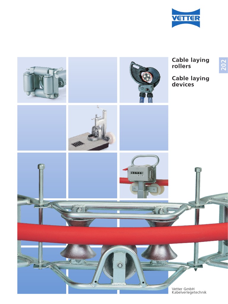 202 Cable Laying Rollers and Cable Laying Tools | PDF | Bearing ...