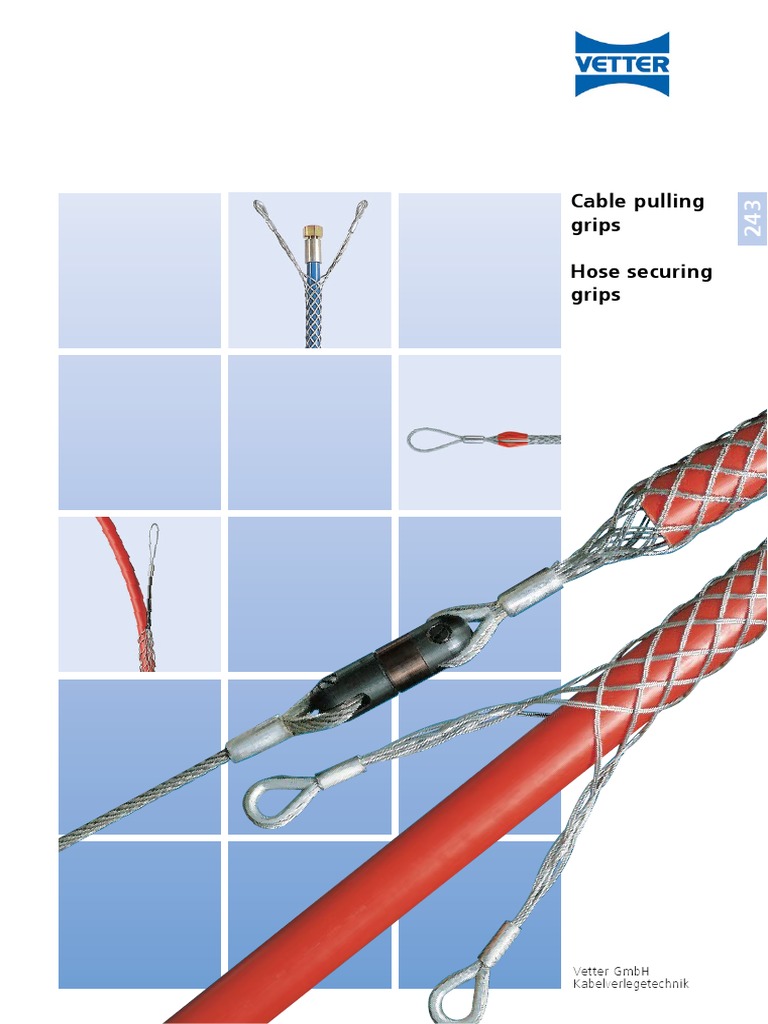 243 Cable Pulling Grips Hose Securing Grips | PDF | Wire | Rope