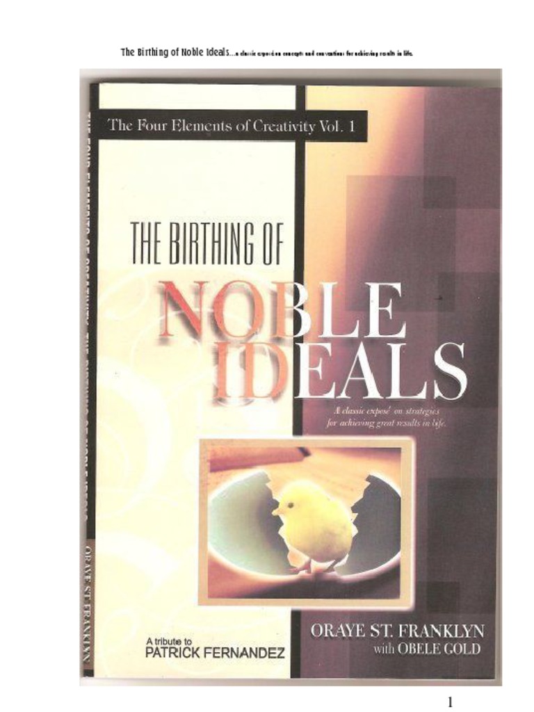 The Birthing of Noble Ideals | PDF | Thought | Reason