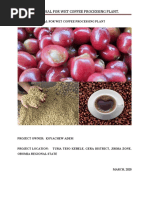 Project Proposal For Establishment of Coffee Processing Plant | PDF