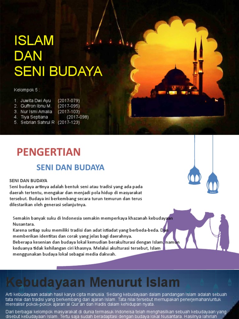 ISLAM DAN SENI BUDAYA Kelompok 5 | PDF