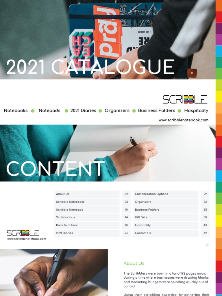 Scribble - Notebooks, Notepads, Diaries, Organizers... | PDF