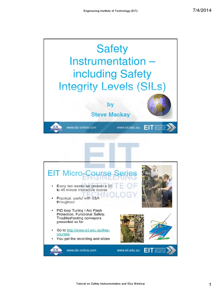 Safety Instrumentation - Including Safety Integrity Levels (Sils) | PDF ...