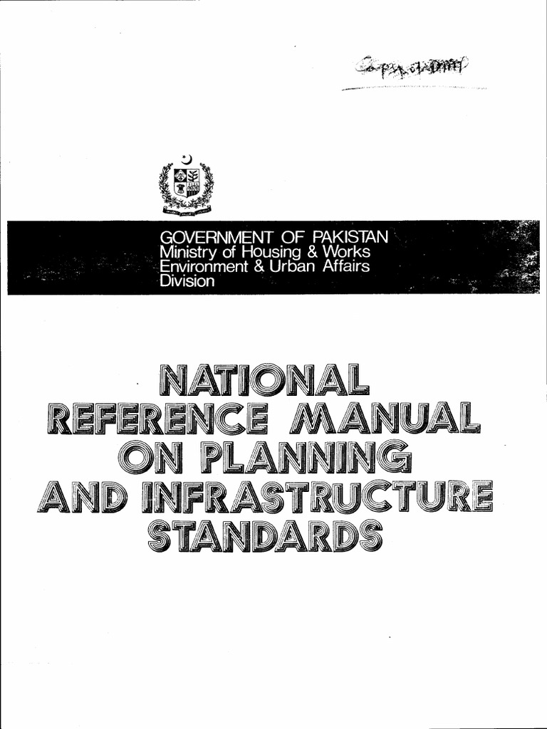 National Reference Manual On Planning and Infrastructure Standards | PDF