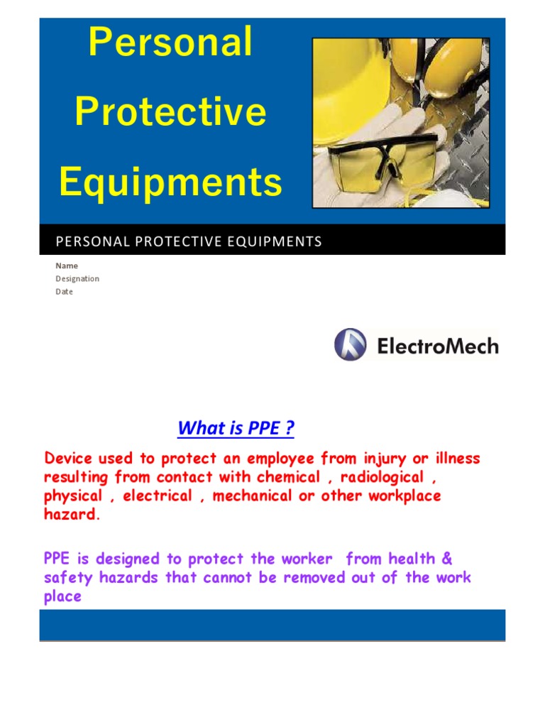 PPE Awareness | PDF | Personal Protective Equipment | Safety