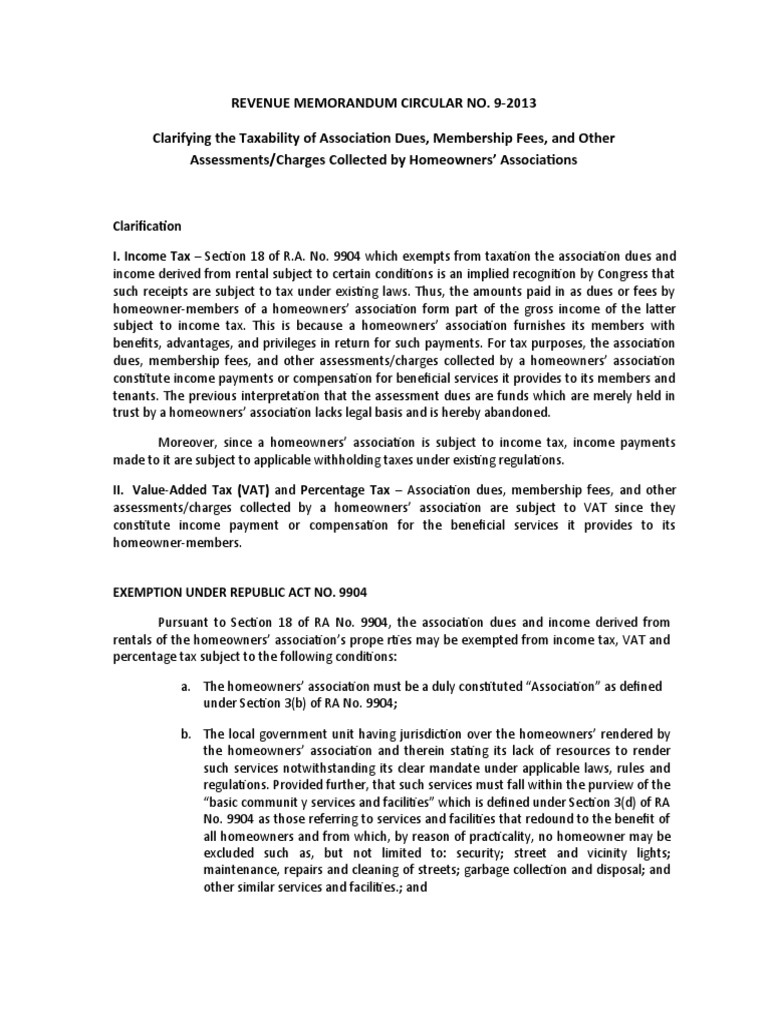 RMC 9-2013 | PDF | Value Added Tax | Taxes