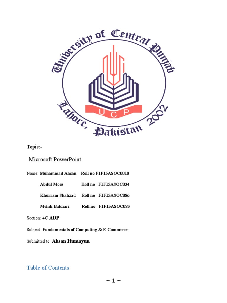 Comp Project Final | PDF | Microsoft Power Point | Personal Computers