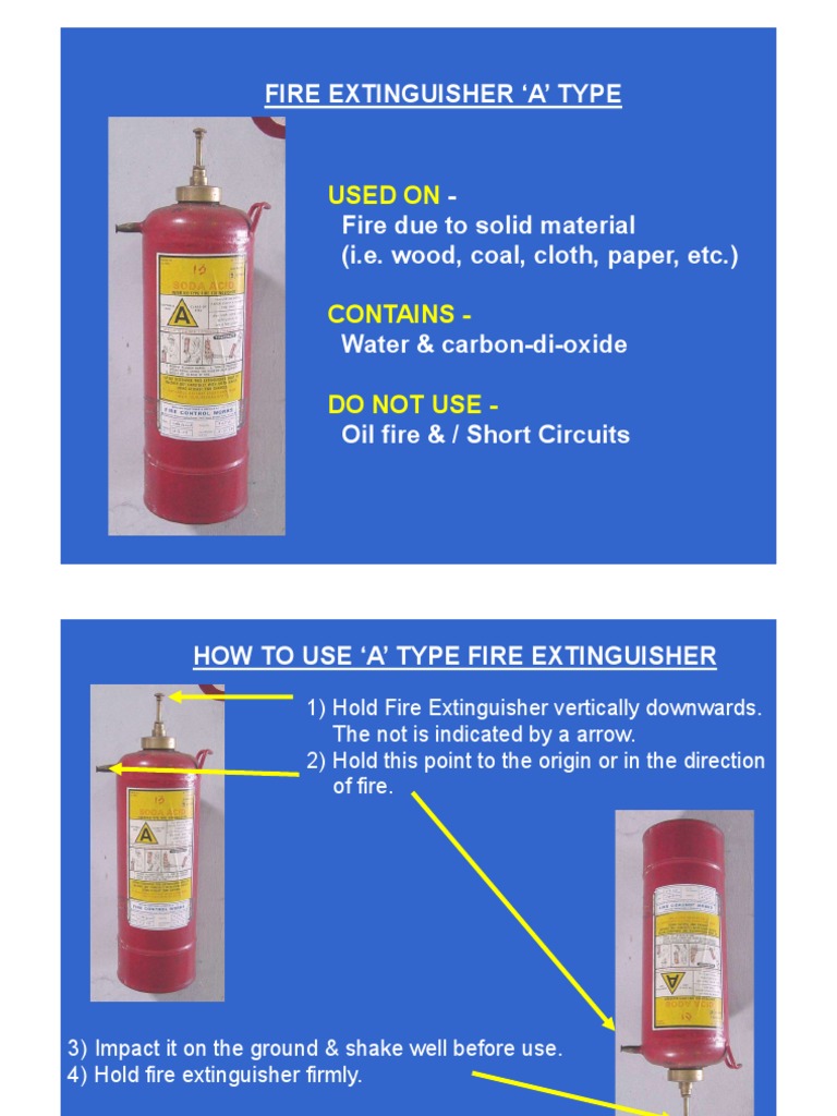 Types of Fire Extinguishers | PDF | Fires | Carbon Dioxide