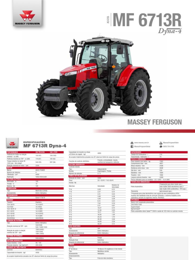 Dyna-4 MF 6713 BAIXA FOP | PDF | Pneu | Motores