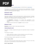 Mendelow Matrix | PDF | Stakeholder (Corporate) | Employment