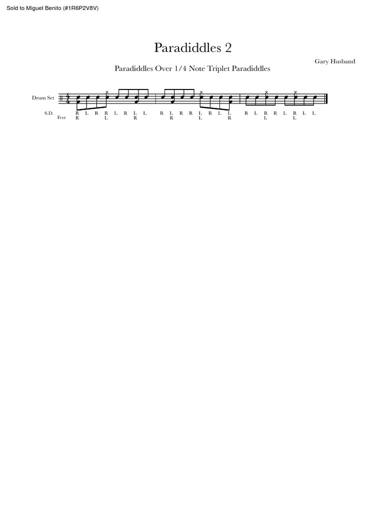 Paradiddles 2 PDF | PDF