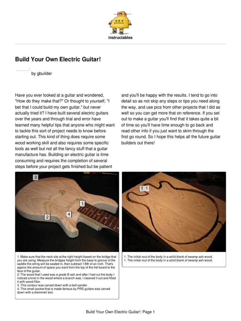 DIY Guitar Enthusiasts: A Step-by-Step Guide to Building Your Own ...
