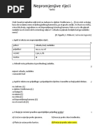 Pridjevi Vjezba | PDF