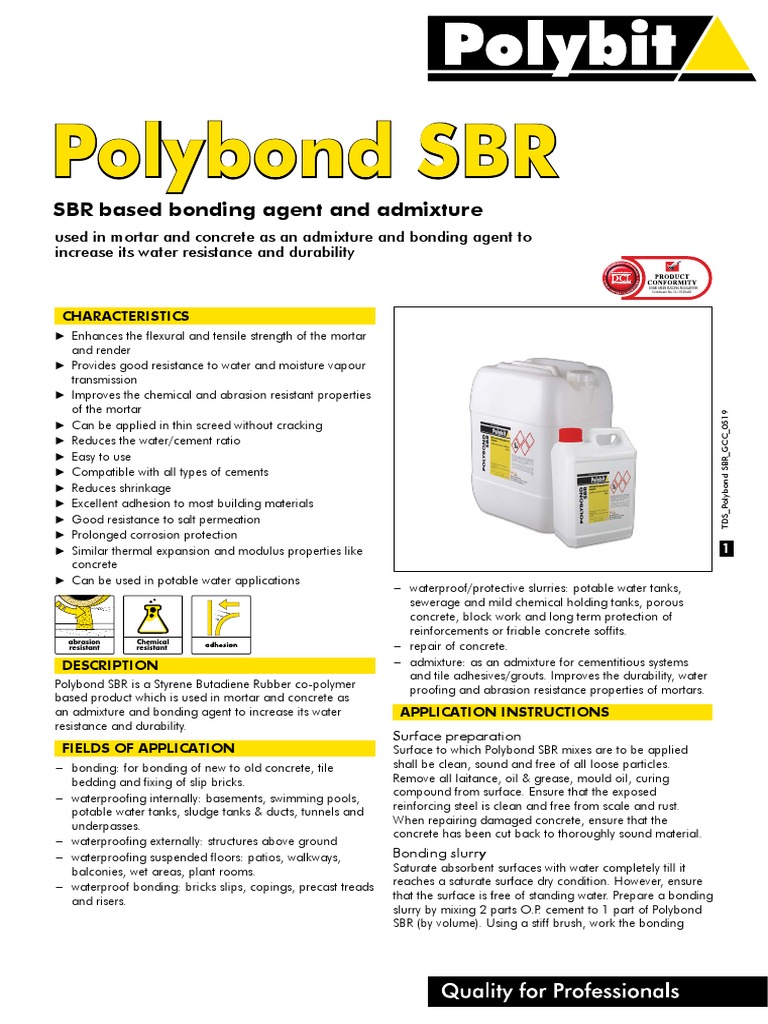 6 2 3 6 1 Polybond SBR PDF | PDF | Concrete | Mortar (Masonry)