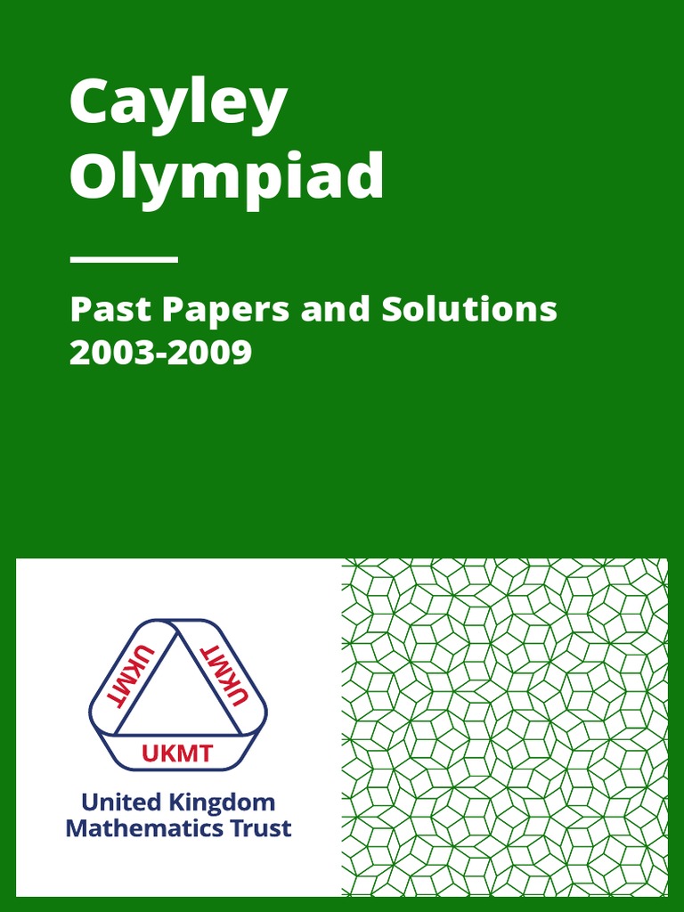 Cayley Olympiad: Past Papers and Solutions 2003-2009 | PDF | Area | Triangle