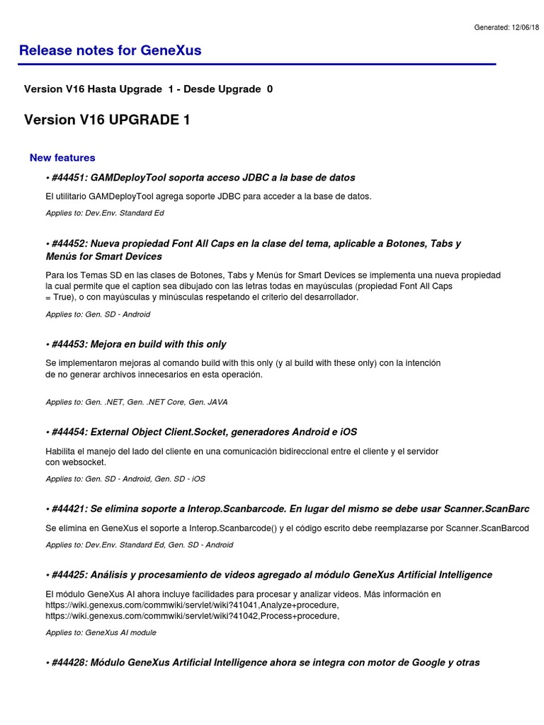 Manual Genexus 16 Español Latino | PDF | Java (lenguaje de programación ...