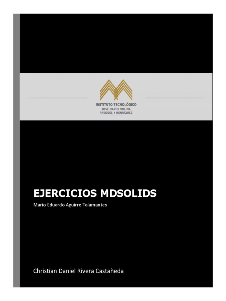 Ejercicios Mdsolids | PDF | Geometría analítica | Geometría