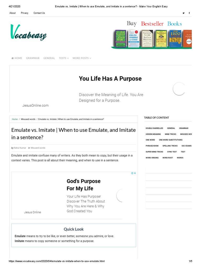 Emulate vs. Imitate - When To Use Emulate, and Imitate in A Sentence ...