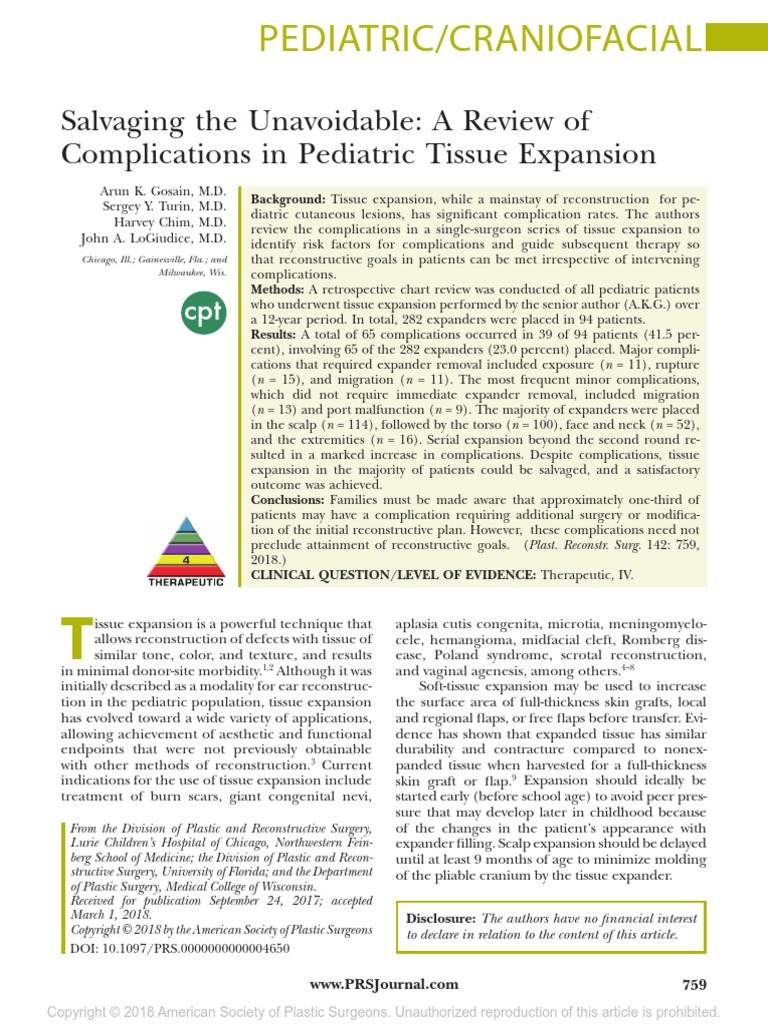 Salvaging The Unavoidable: A Review of Complications in Pediatric ...