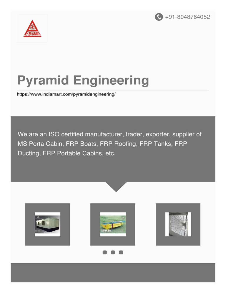 Pyramid Engineering PDF | PDF | Fibre Reinforced Plastic | Fiberglass