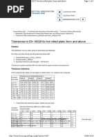 EN 10029 Tolerances for Hot Rolled Plates | PDF | Structural Steel ...