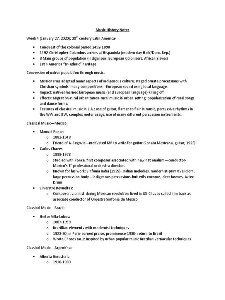 Music History Notes | PDF | Music Theory | Classical Music