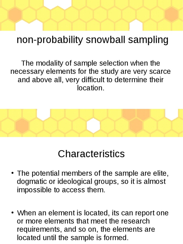 Non-Probability Snowball Sampling | PDF