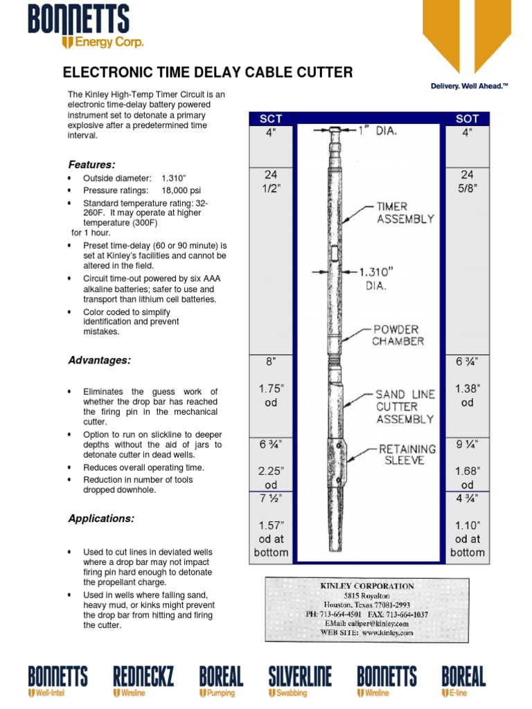1-Bonnetts Kinley Time Delay Cable Cutter | PDF