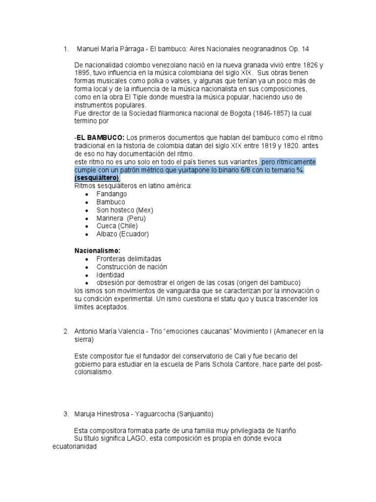 Manuel María Párraga | PDF | Ritmo | Las artes escénicas