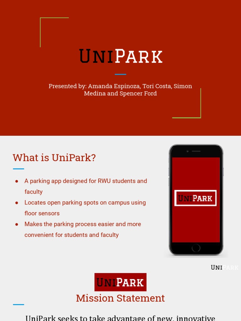 Unipark App | PDF | Parking | Mobile App