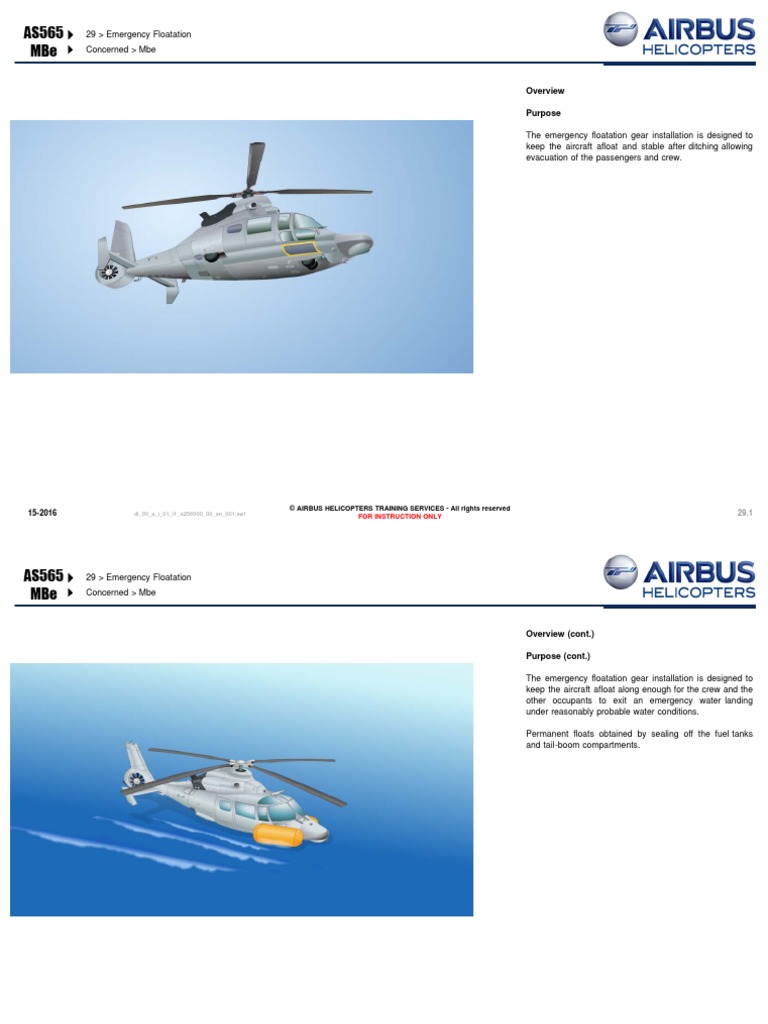 Emergency Floatation Helicoptero PDF | PDF | Relay | Aircraft