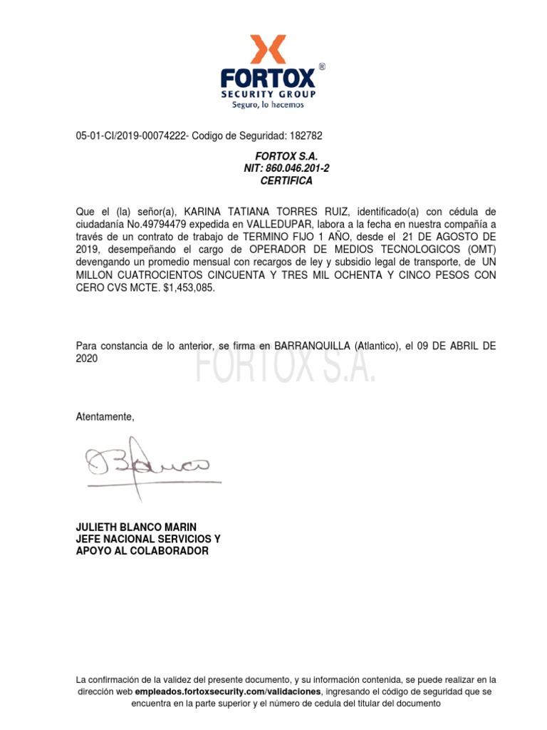Carta Laboral | PDF