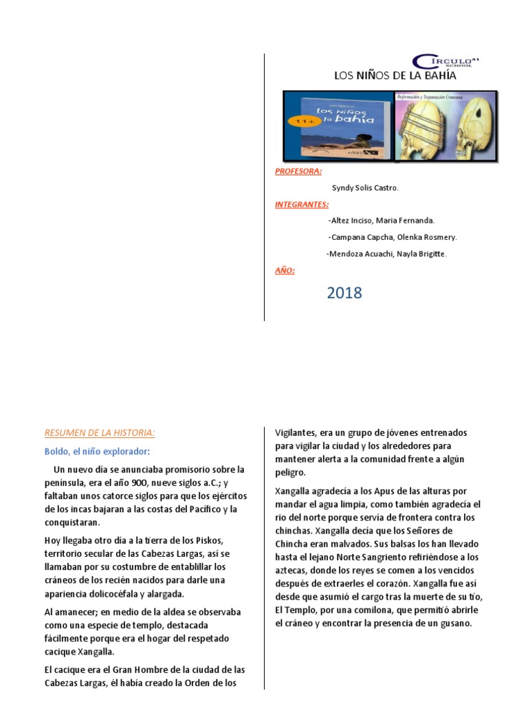 Diptico de Plan Lector | PDF