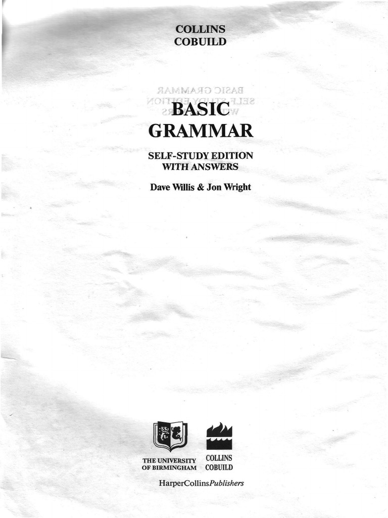 Collins Cobuild Basic Grammar | PDF