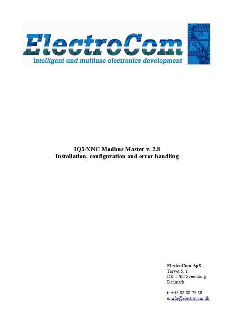 XNC Modbus Master | PDF | Internet Protocol Suite | Transmission ...