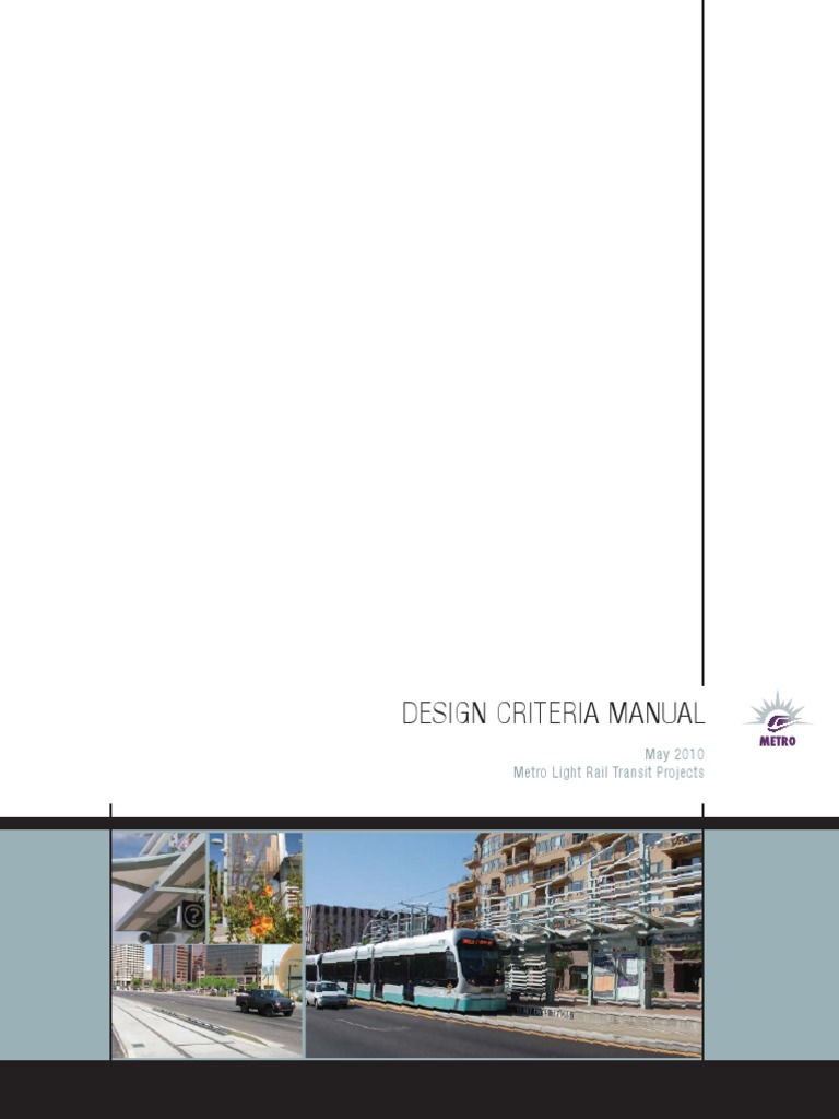 Metro Light Rail Design Criteria Manual | PDF | Track (Rail Transport ...