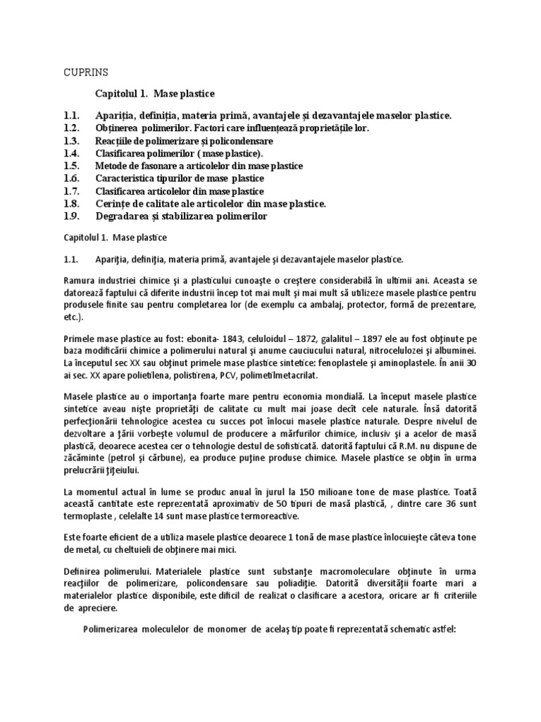 Masele Plastice | PDF