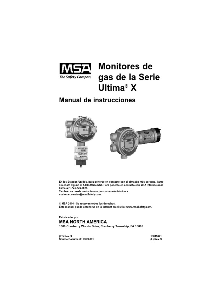 Ultima X Series Instruction Manual - SP PDF | PDF | Oxígeno | Gases