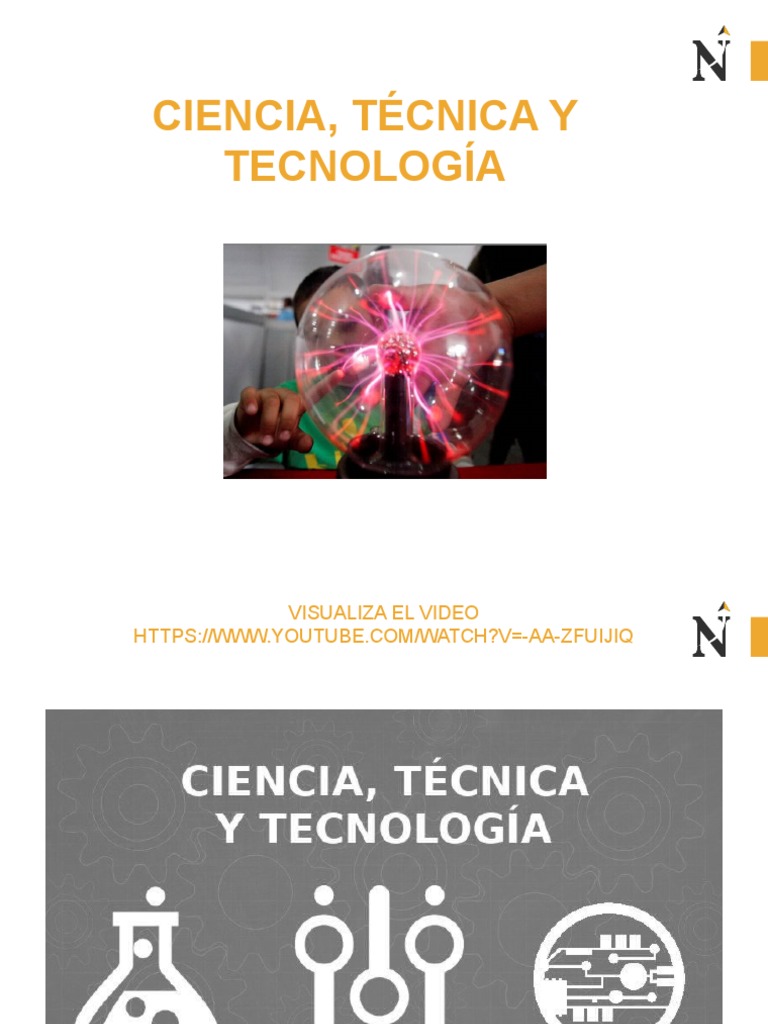 Diapositivas Ciencia Tecnica y Tecnologia | PDF