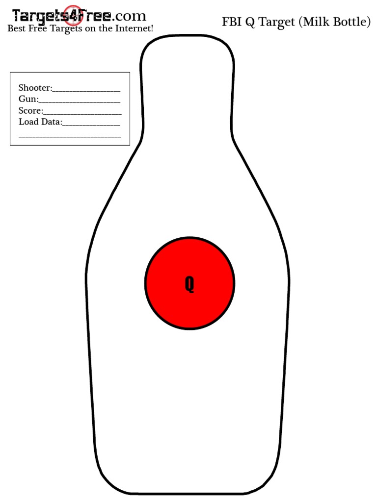 FBI Q Target With Red Circle by Targets4Free | PDF