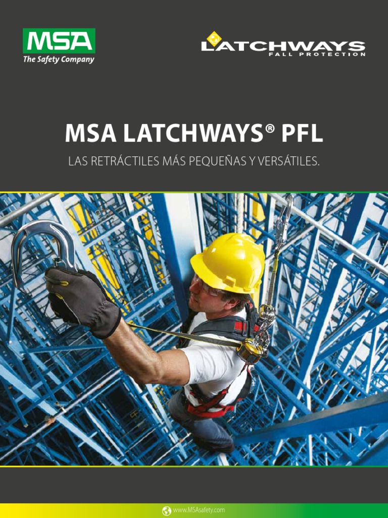 Retractil Latchways PFL PDF | PDF | Acero | Aluminio