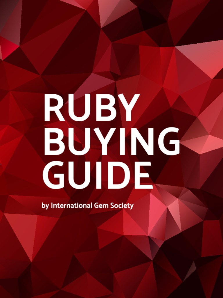 Ruby Buying Guide: by International Gem Society | PDF | Gemstone ...