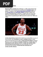 Michael Jordan Reading Comprehension Quiz | PDF | Social Science