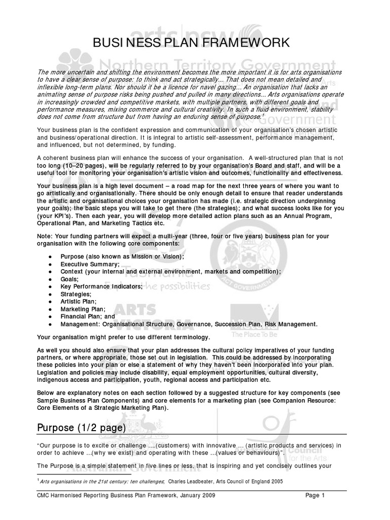 Business Plan Framework PDF | PDF | Marketing Strategy | Marketing