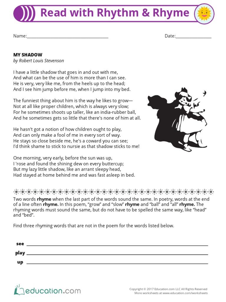 Read With Rhythm and Rhyme | PDF | Stress (Linguistics) | Poetry