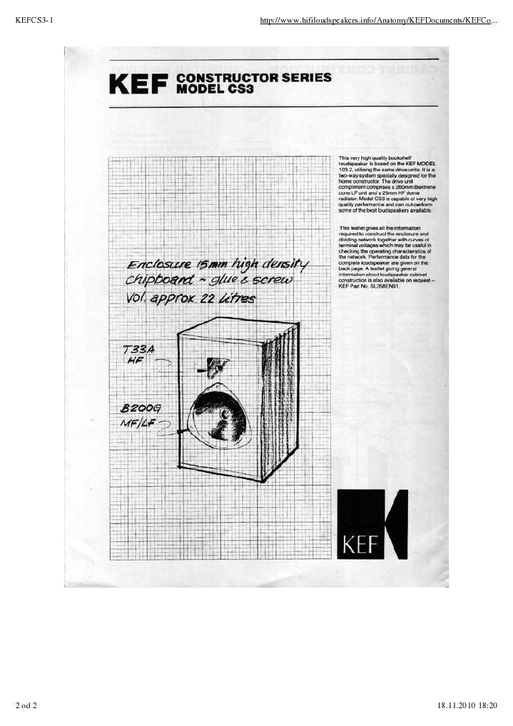 Kef CS 3-1 | PDF