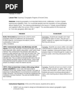 PYP PLANNER (WHERE WE ARE IN PLACE AND TIME) THEME 2020 (Grade 1 and ...