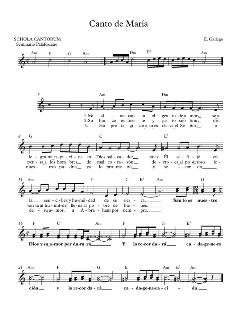 Canto de María | PDF